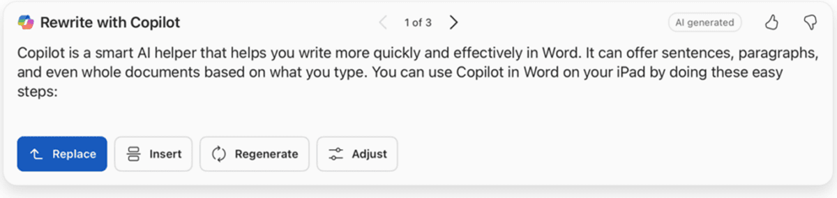 Copilot Tips: Copilot for Word on iPad | TechWise Group