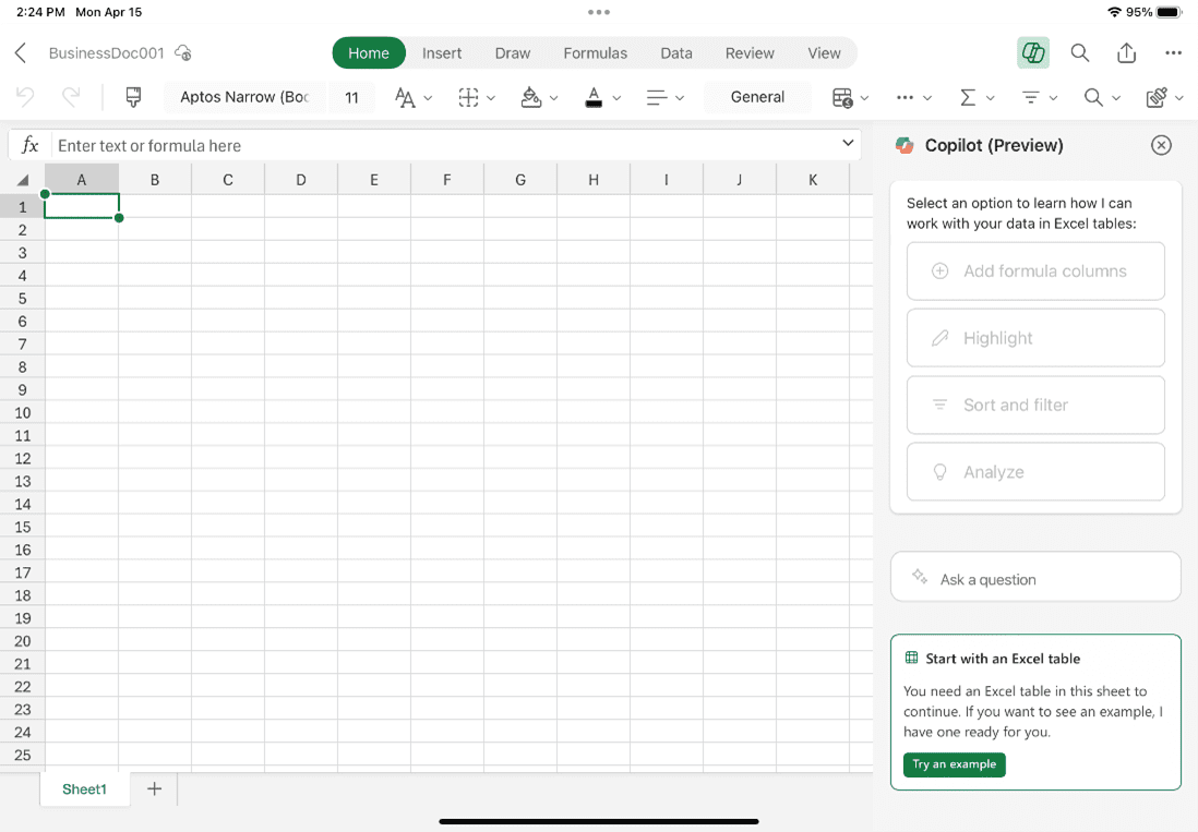 Copilot Tips: Copilot for Excel on iPad | TechWise Group