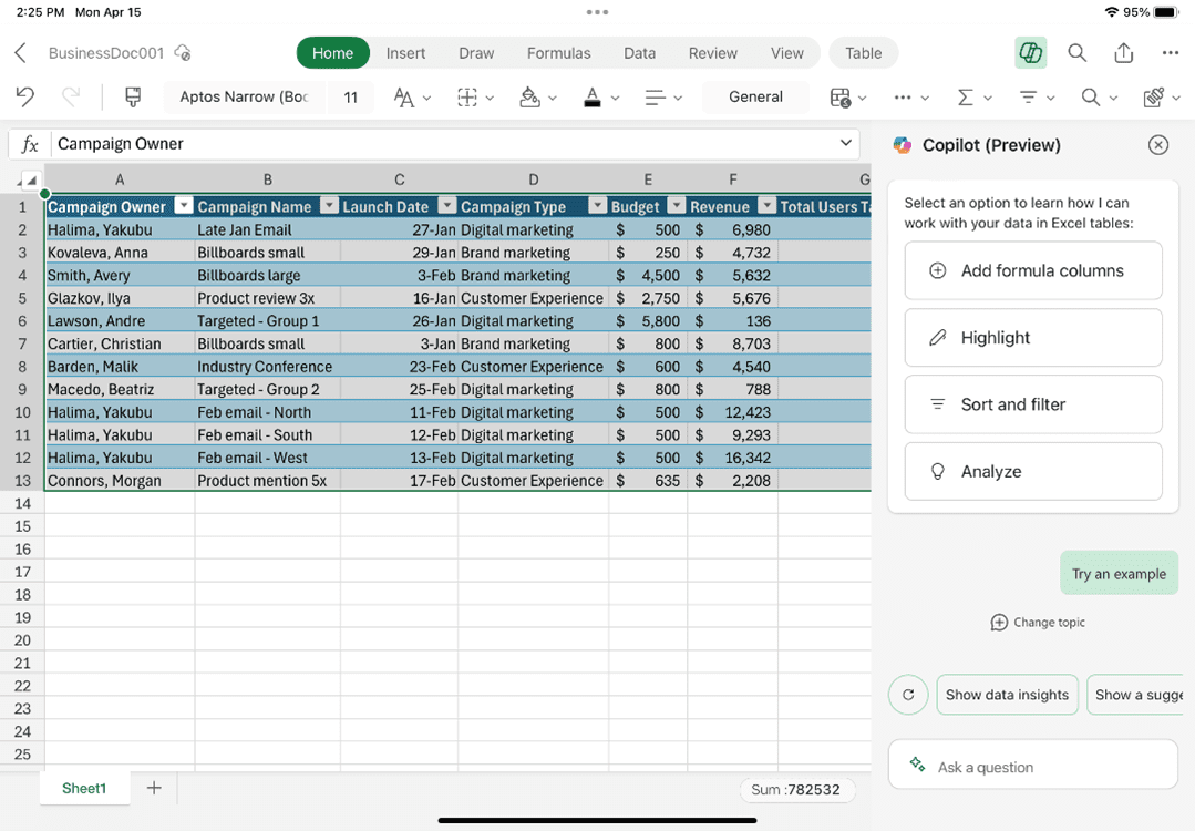 Copilot Tips: Copilot for Excel on iPad | TechWise Group