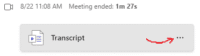 Teams Tips: Transcripts Management | TechWise Group
