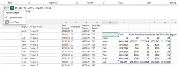 Excel Tips: Define Data with Python | TechWise Group